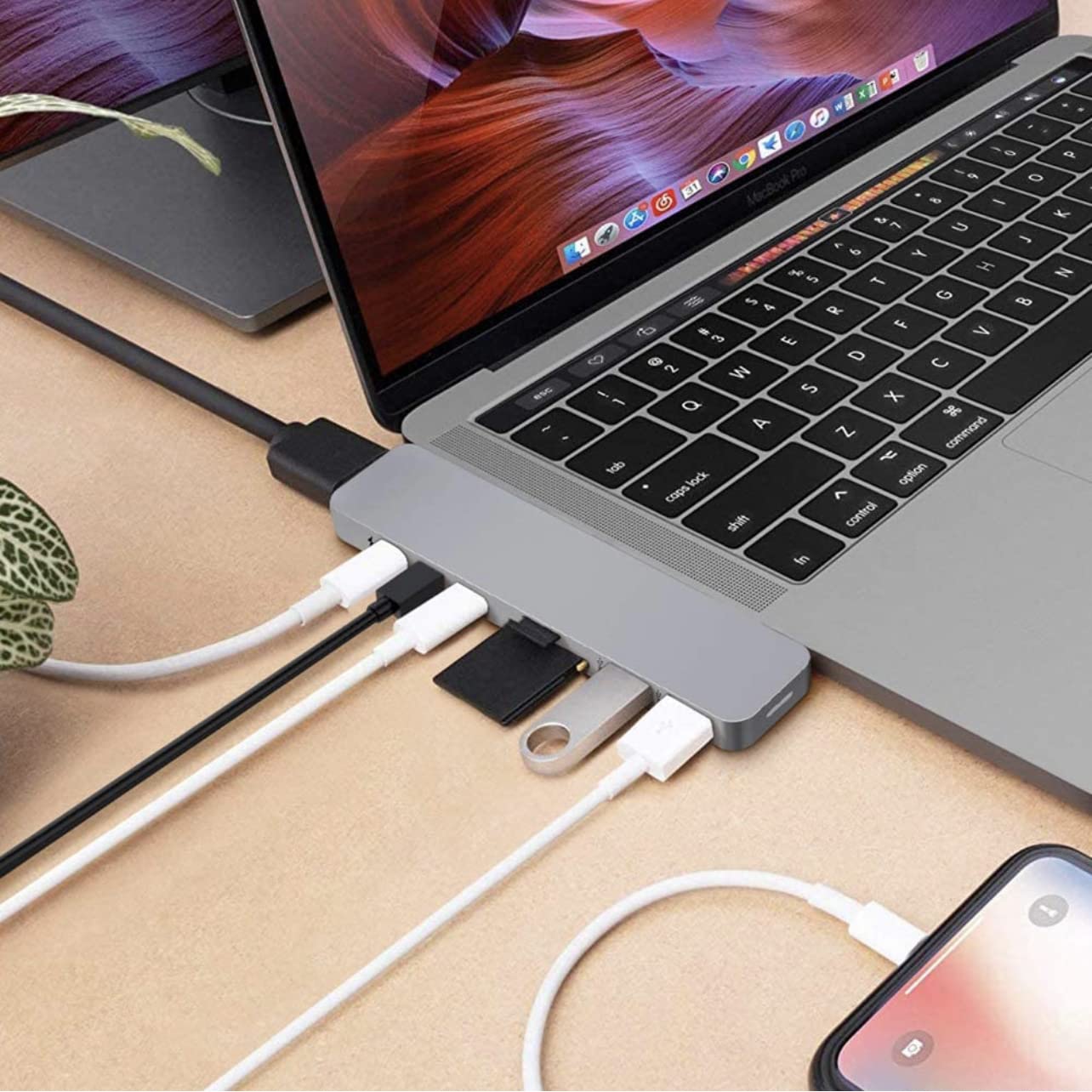 PRO-Tek HyperDrive Multiport USB-C Adapter forMacbook 13/ MacBook Air