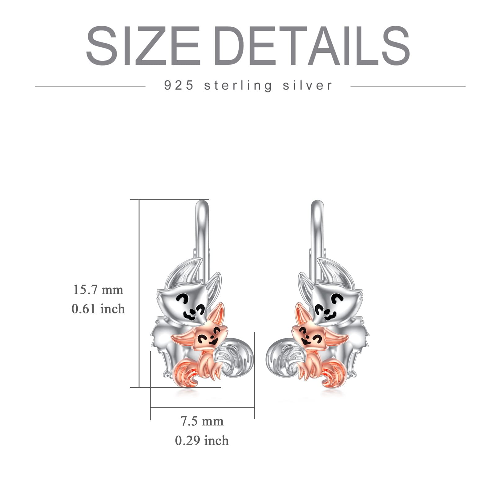 Dragon Earrings for Women Sterling Silver Cute Dragon Leverback Earrings Dragon Drop Dangle Jewelry Gift