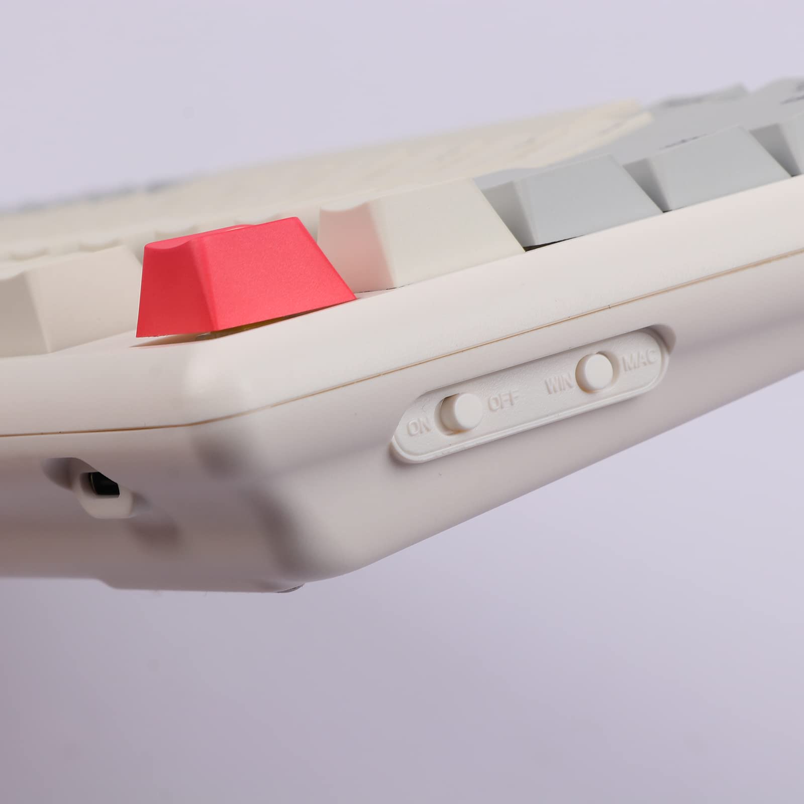 EPOMAKER CIDOO ABM084 TKL Hot Swap RGB 2.4Ghz/Bluetooth 5.0/Wired Mechanical Knob Keyboard NKRO with Poron Foam, 3000mAh Battery, Dye Subbed PBT Keycaps for E-Sport Win/Mac/Linux(Gateron G-pro Yellow)