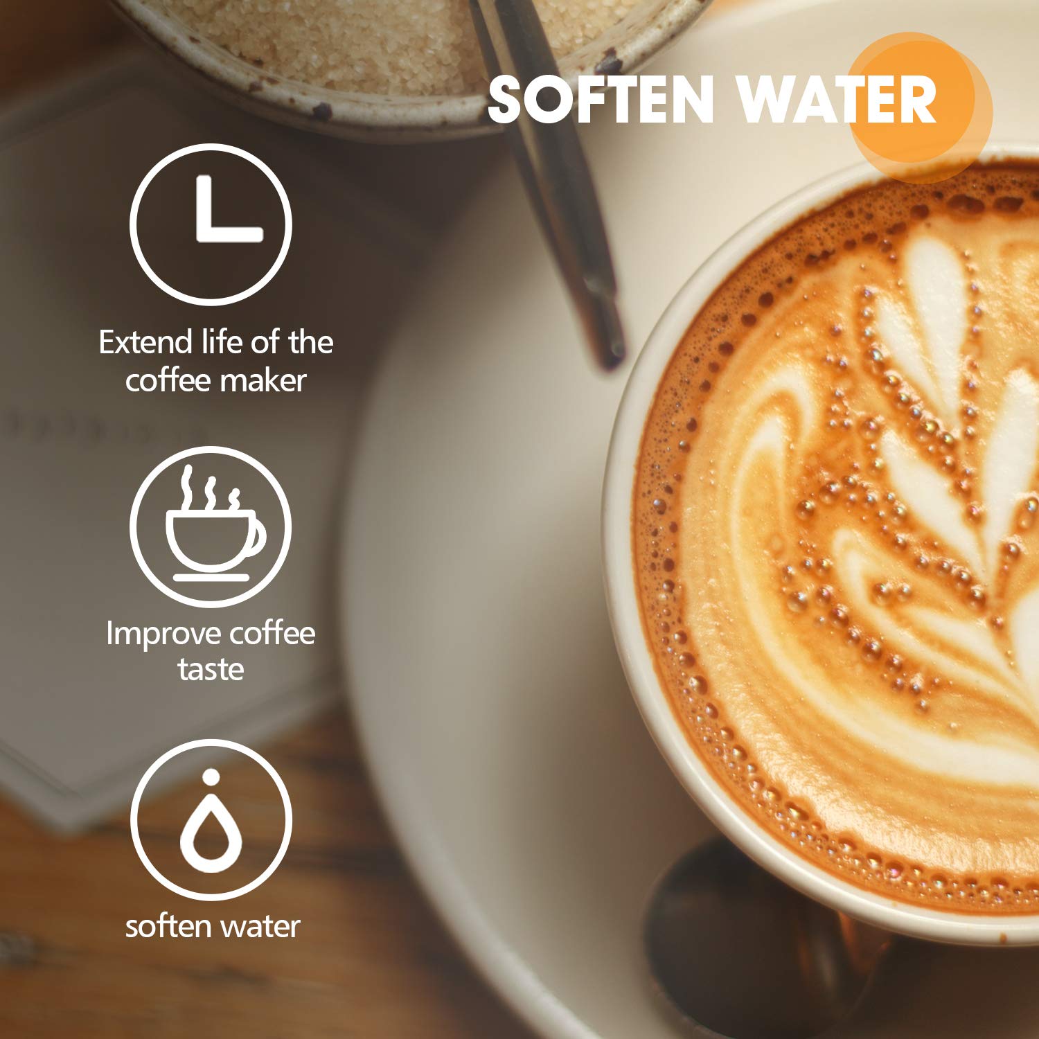Coffee Water Filter Replacement for AquaClean CA6903/10/00/01/22/47, CA6707/00/10, CMF009, Philips 2000/3000/3100/4000/5000, 421946039401, 421944050461 Coffee Machine, 3Pack by PUREPLUS