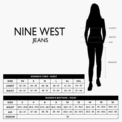 NINE WEST womens High Rise Perfect Skinny Jeans, Lafayette, 10 US