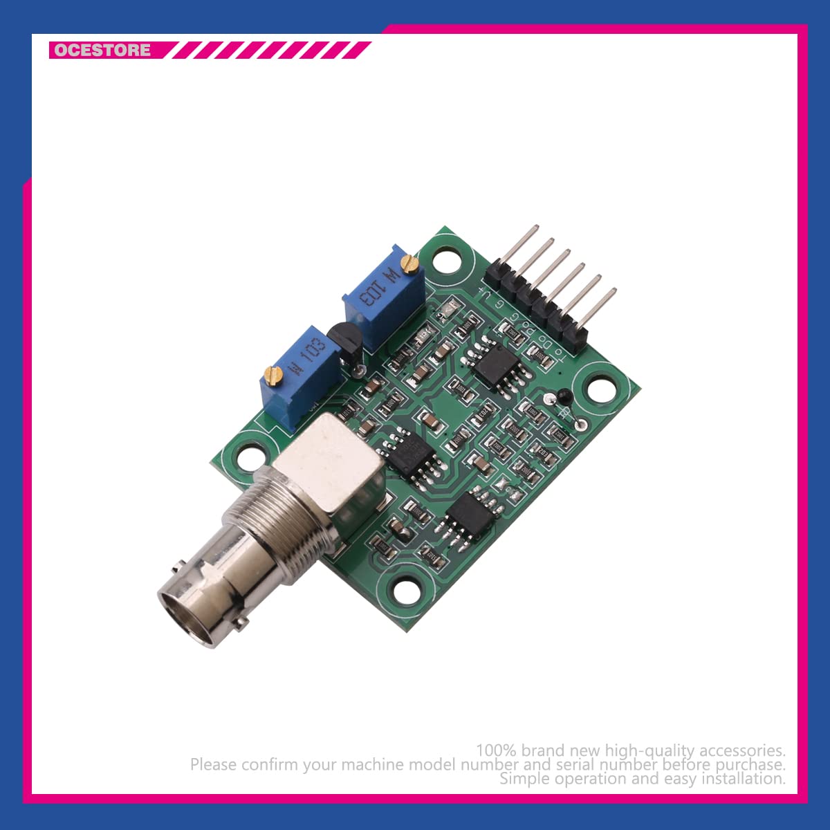 OCESTORE PH Value Detect Sensor Module PH0-14 + PH Electrode Probe BNC for Arduino PH Value Detect Sensor