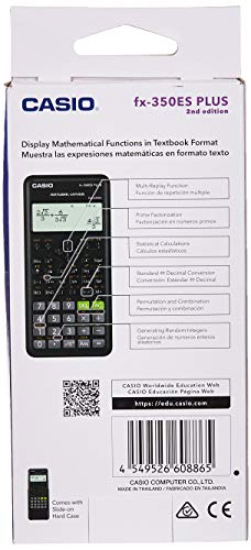 Casio Scientific Calculator | Fx-350Esplus 2Nd Edition Technical And Natural Textbook Display Models School & Lab Calculators Fx350Esplus Ii (2Nd Edition)