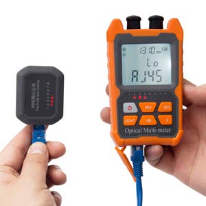 D YEDEMC Mini Optical Fiber Power Meter FC/SC/ST Universal Interface Fiber Tester Built-in 2Mw Visual Fault Locator Li-ion Battery USB Charge (OPM&VFL-2Mw-Li)
