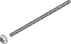 Leveling Rod & Nut for Pelton & Crane PCR699