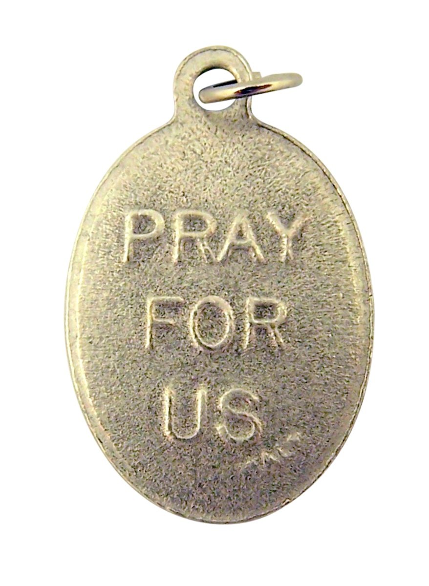 Catholic Saints Silver Tone Saint St John The Baptist Pray for Us Medal, 1 Inch, Set of 20