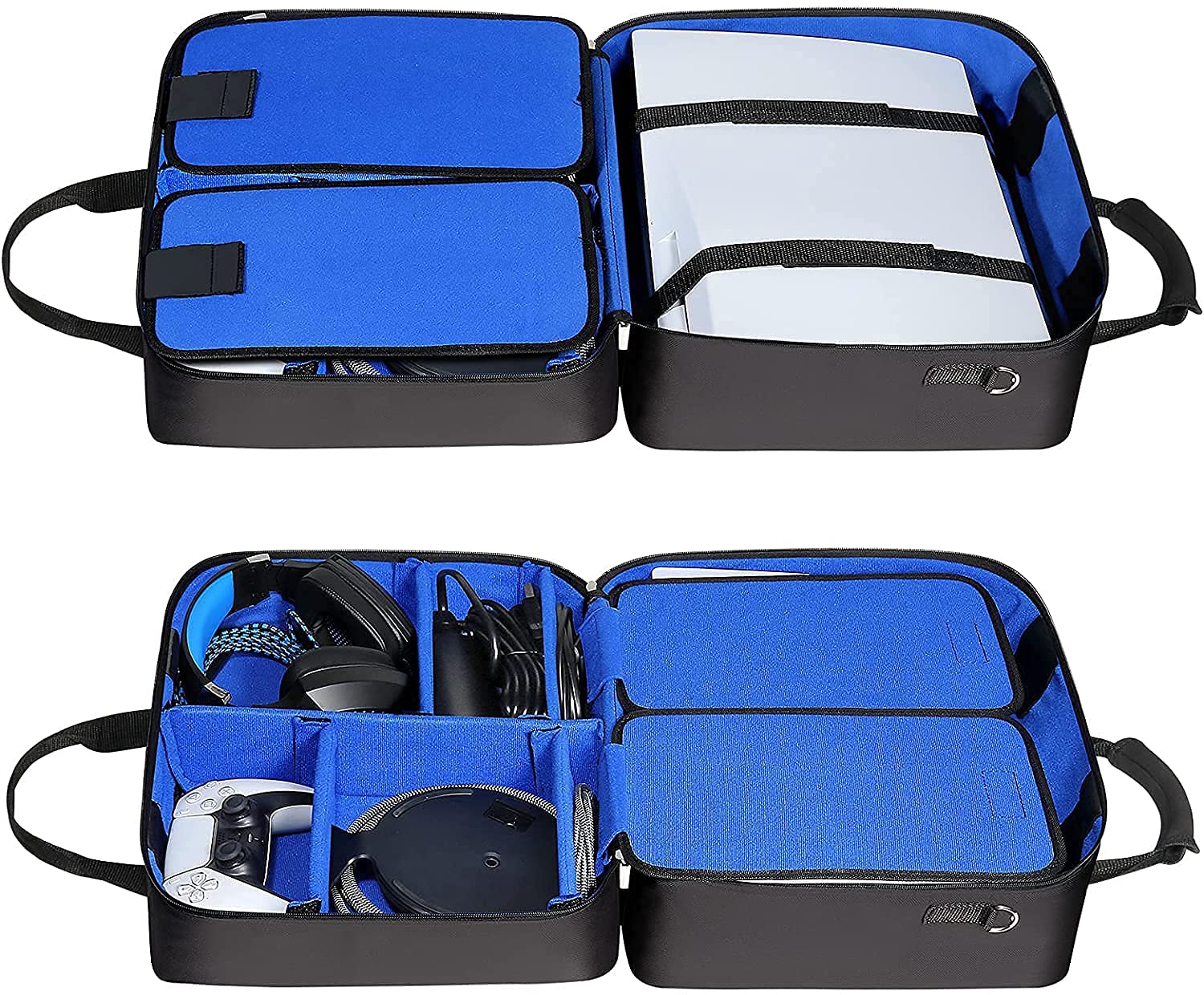 CONNYAM Case for PS5, Console Carrying Case Customized Storage Bag Compatible with Playstation 5 PS5 and PS5 Digital Edition Console, PS5 Controller, Gaming Headset, PS5 Games, and Other Accessories