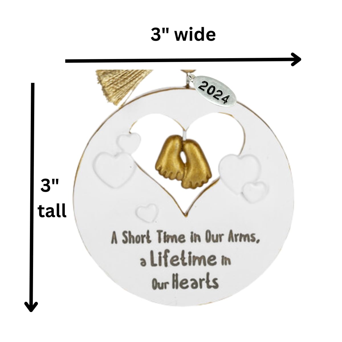 Miscarriage Gifts for Mothers, Memorial Ornament for Loss of Baby - Comes in a Gift Box so It's Ready for Giving