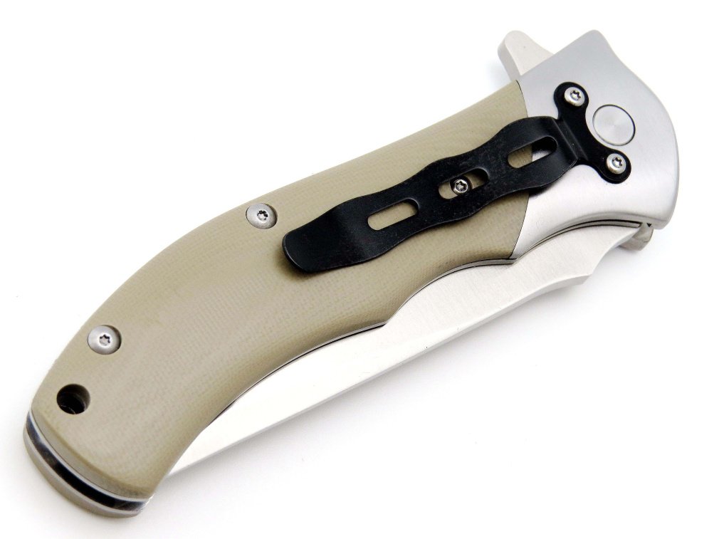 Ccanku C0555 Folding Knife, D2 Steel Blade G10 Handle EDC Knife for Outdoor,Hunting,Camping,Surviva-Gray … … … …