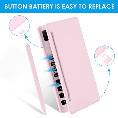 Scientific Calculators,IPepul Multi-functional Pink Kawaii Calculator with Algebra, Trigonometry, and Calculus, Suitable for Students, Teachers, &Business Professionals, lead for School supplies（Pink）