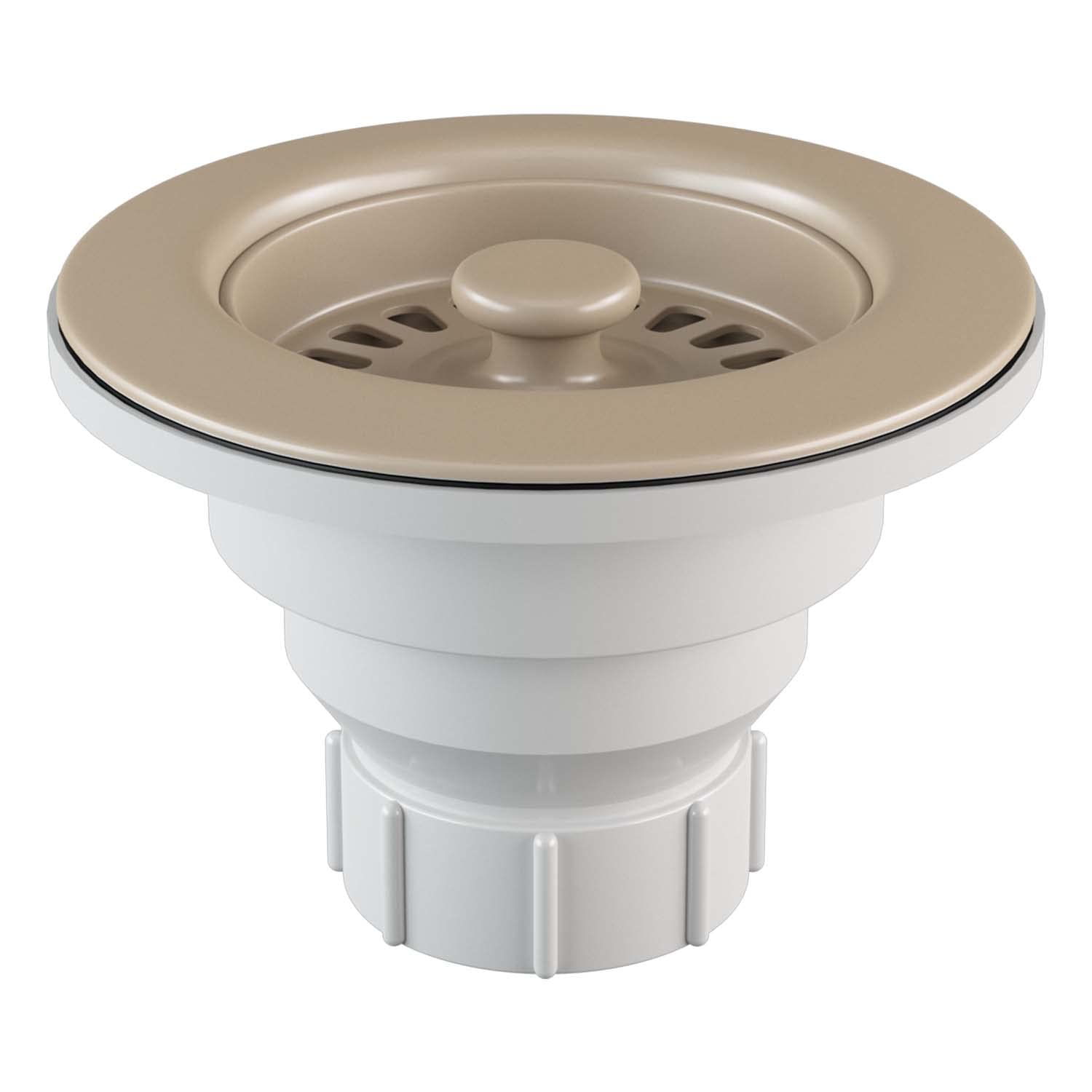 Lexicon Kitchen Sink Color Matched Strainer with Beige Finish, Fits 3.5 Inch Drain Hole LG-SB-B