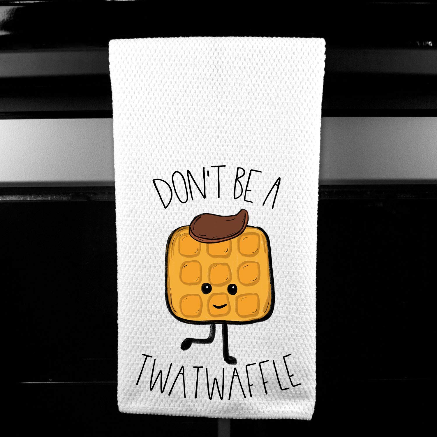 Don't be a Twatwaffle Funny Kitchen Tea Bar Towel Gift for Women Microfiber