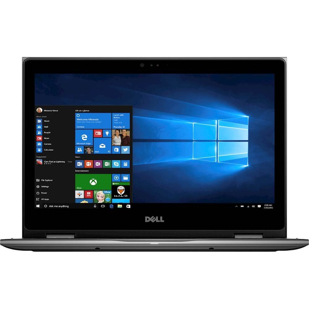 Dell - Inspiron 2-in-1 13.3" Touch-Screen Laptop - Intel Core i7 - 8GB RAM - 256GB SSD - Gray