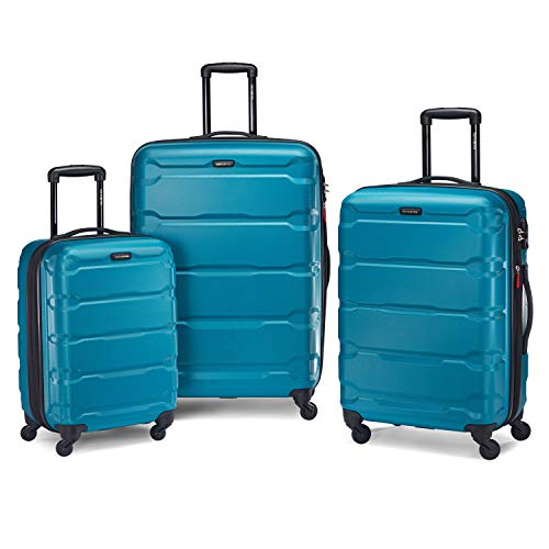 Samsonite Omni PC Hardside Expandable Luggage with Spinner Wheels, Carry-On 20-Inch, Caribbean Blue