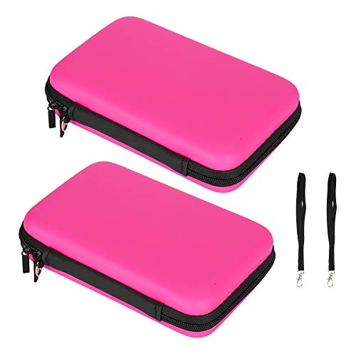 Convenient To Carry Versatility Bright Eva Material Game Consoles Storage Bag Storage Bag For Home Office 3Ds 3Ds Ll(Pink)