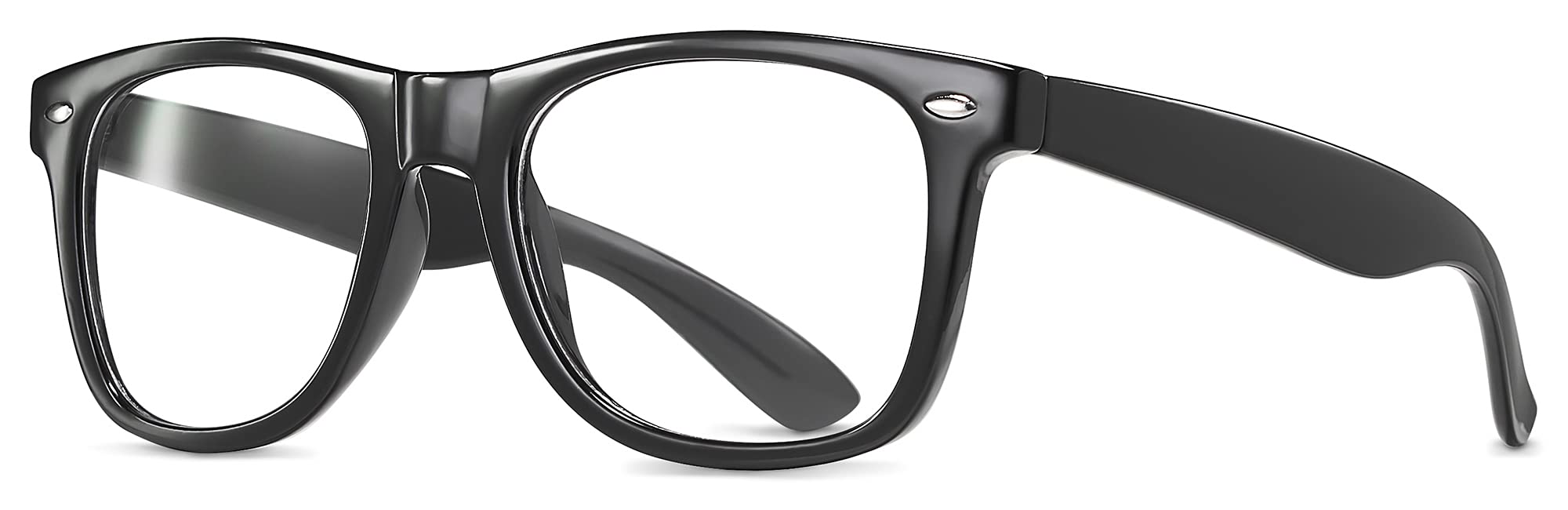 Clear Lens Non-Prescription Retro Fashion Nerd Glasses for Men Women - Cosplay Costume Fake Eyeglasses Frame