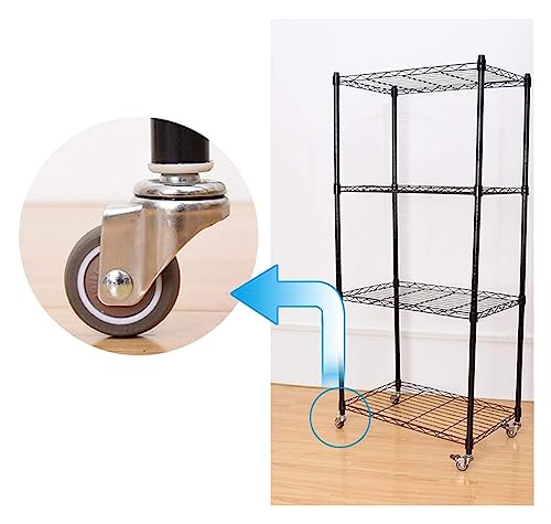 Castor Wheels Moving Caster Wheels Castor Wheels for Office Chair & Crib 1.5''/2inch 50mm Stem M8 with Sleeve 15mm Silent Rubber Swivel Casters Withe Brake (Size : 1.5inch M8 sleeve15mm)