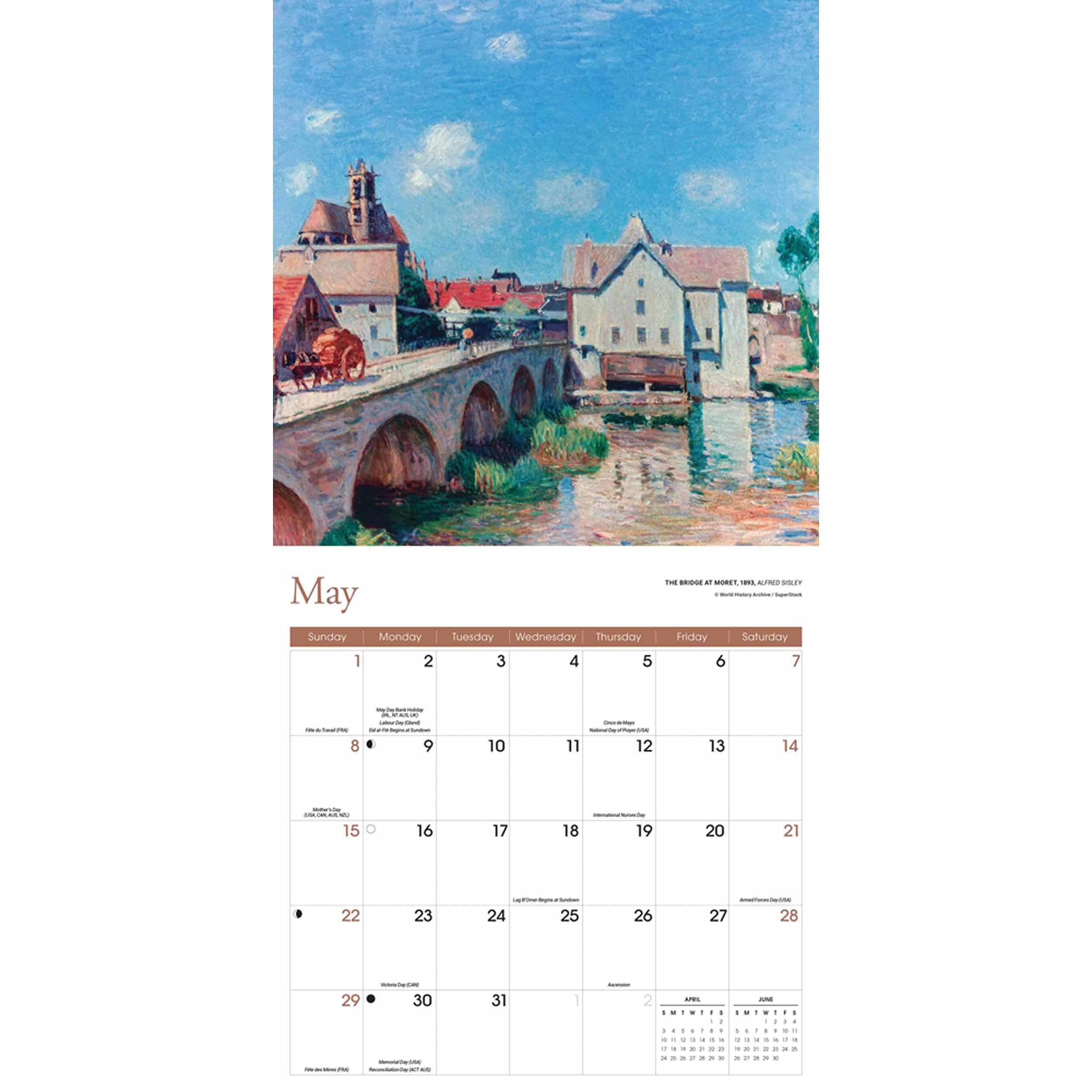 Carousel Calendars, Impressionist 2022 Wall Calendar