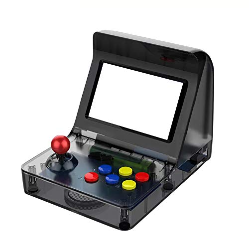Rocker Arcade Game Console 360 Degrees 4.3inch Colorful Screen Rechargeable Compact Interesting Interactive 3D Game Station Joystick Arcade Device with Two Wired Controller