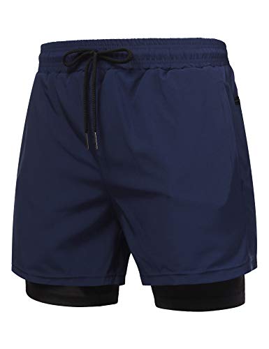 COOFANDY Mens Workout Fitted Shorts Bodybuilding Athletic Running Training Short