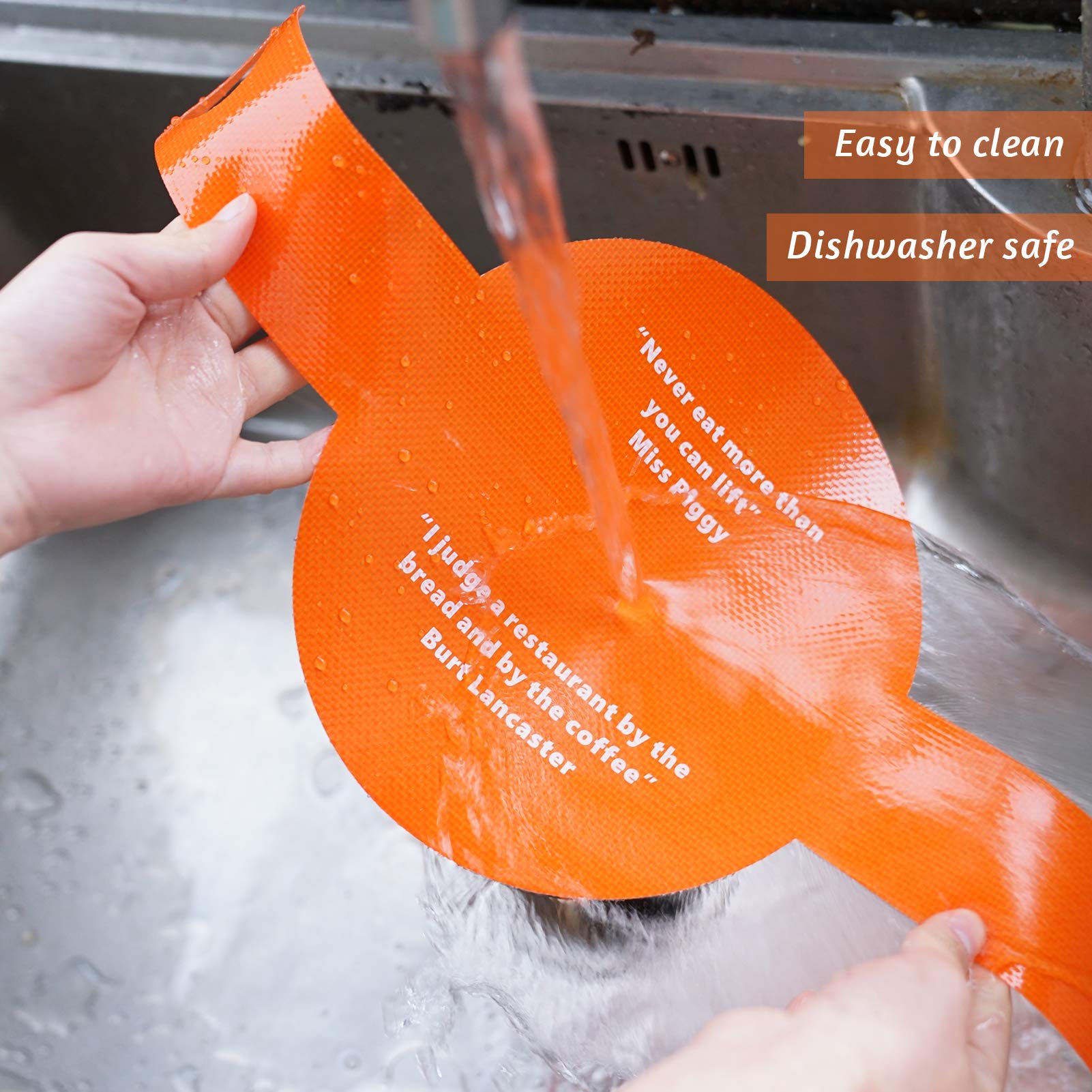 Dongzhur 2 Pieces Silicone Baking Mat for Dutch Oven Bread Baking - Long Handles for Gentler, Safer & Easier Transfer of Dough - Easy to Clean