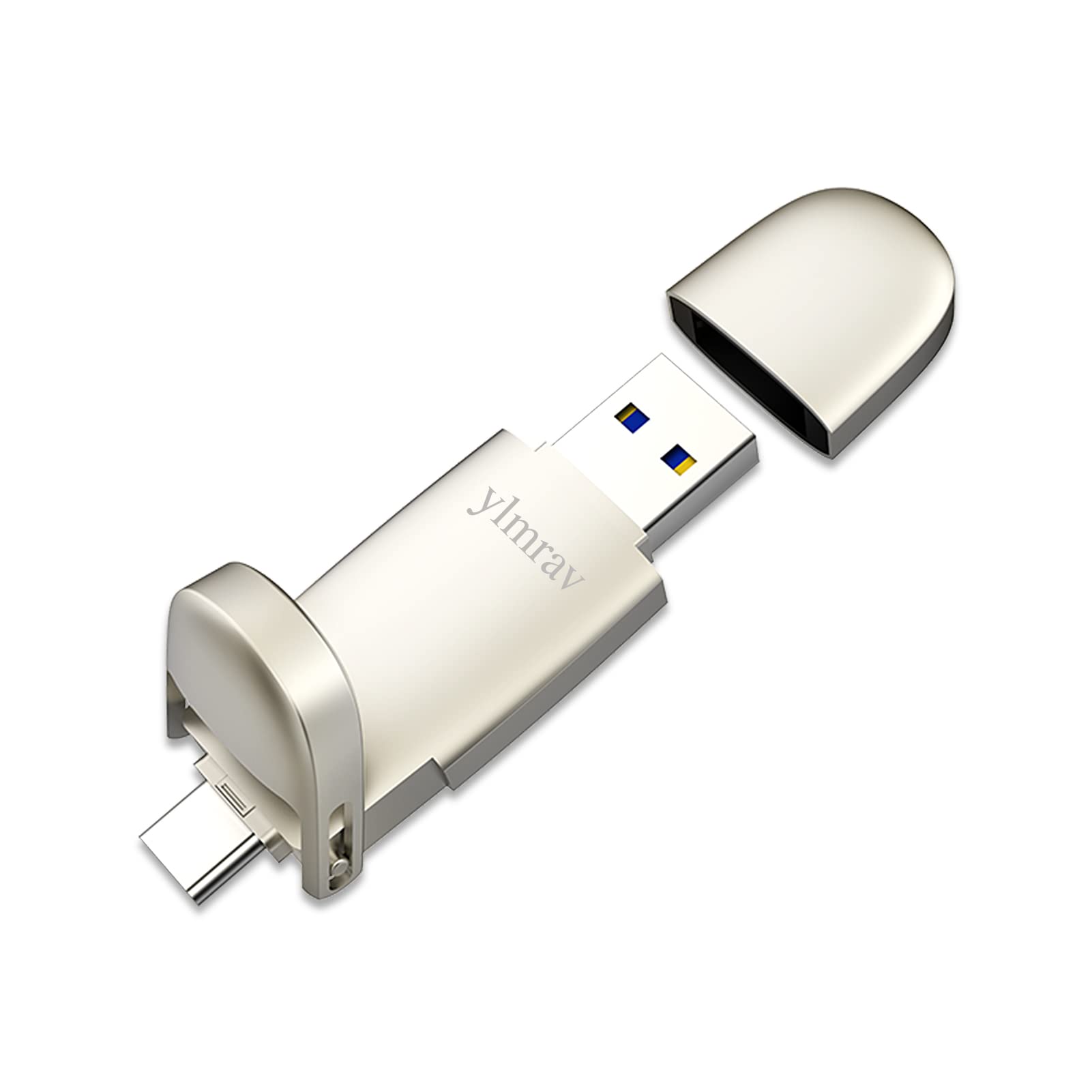 Flash Drive 256G, USB Memory Stick External Storage, Thumb Drive Compatible with Phone, Tablet, Android, PC and More Devices,USB-C Drive for Cell Phones, USB3.2 OTG Data Storage for Phone Accessories