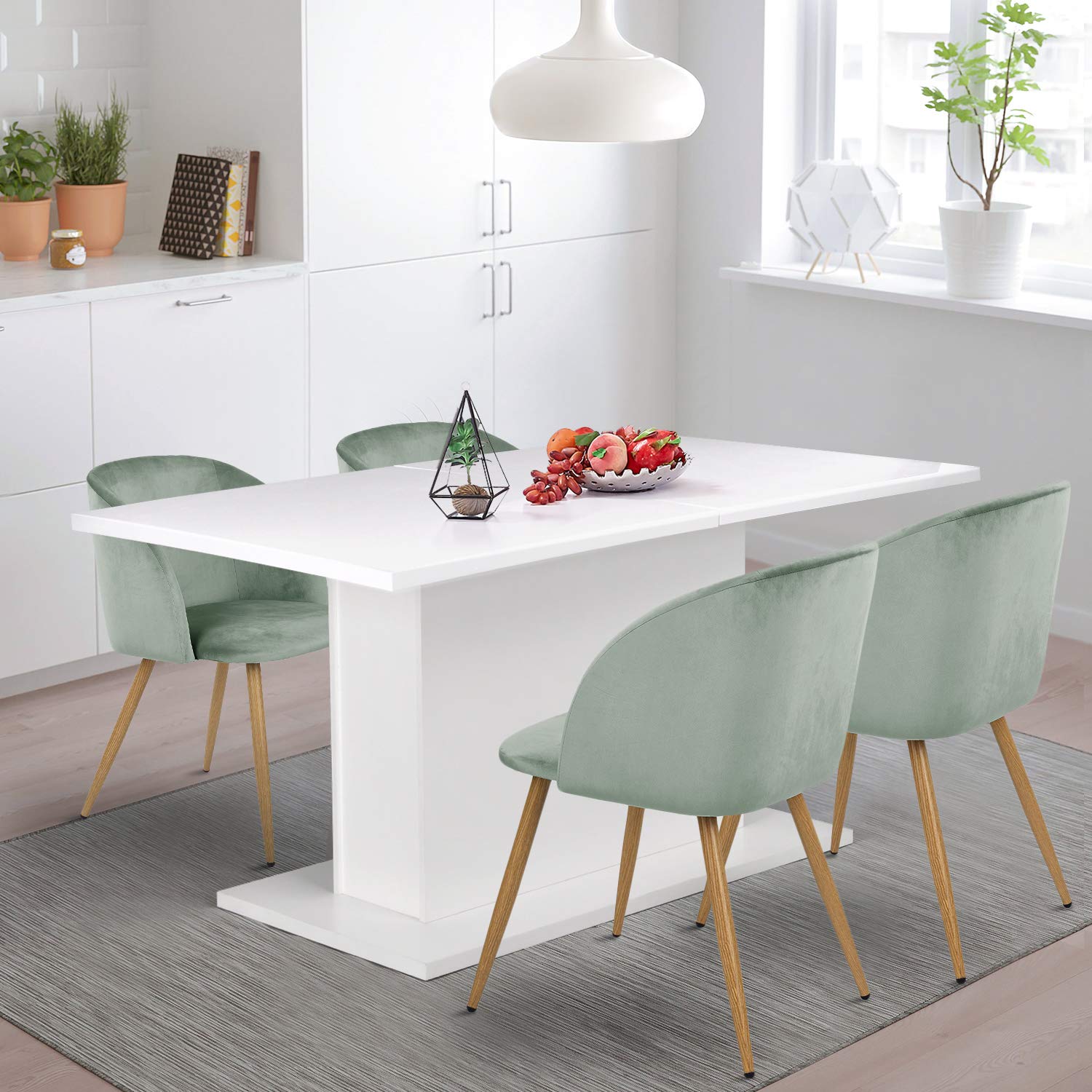 CozyCasa Worm & Caterpillar Killer Insecticide/Pesticide Spaces for Kitchen Restaurant Home Office White Meeting Table, Seat for 4-8, Only Table Included 100pack
