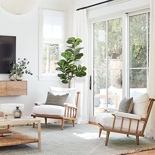 SeelinnS Artificial Fiddle Leaf Fig Tree 6FT Faux Fiddle Leaf Fig Tree Large Fake Plant in Pot Fig Artificial Tree for Home Decor Indoor and Outdoor