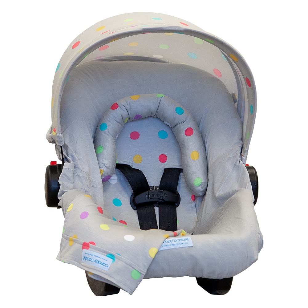 Carseat Canopy Whole Caboodle 5 Piece Set, Soft Jersey Stretch Material - Cullen