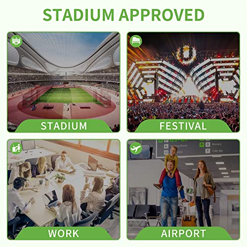 MAY TREE Clear Crossbody Bag Stadium Approved Clear Messenger Bag Suitable for Work, Travel, Concert and Sport Event