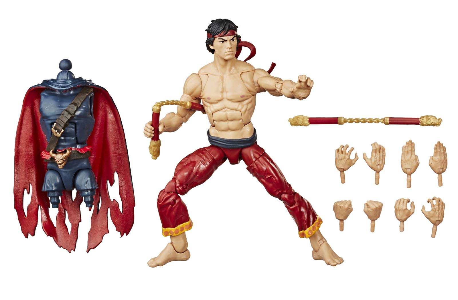Spider-Man Hasbro Marvel Legends Series 6" Collectible Action Figure Shang Chi Toy, with Build-A-Figurepiece & Accessories
