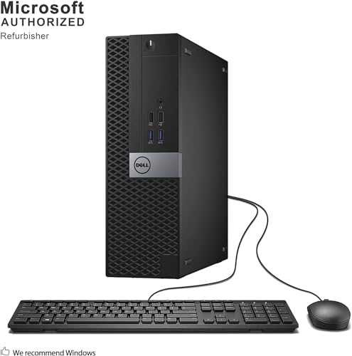 Dell Optiplex 3050 SFF Desktop PC, Intel i5-6500 3.2GHz 4 Core, 16GB DDR4, 512GB SSD, 4K Support, WiFi, Win 10 Pro, Keyboard, Mouse (Renewed)