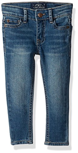 Lucky Brand Girls' Stretch Denim Jeans, Skinny Fit Pants with Zipper Closure & 5 Pockets, Ada Wash, 14