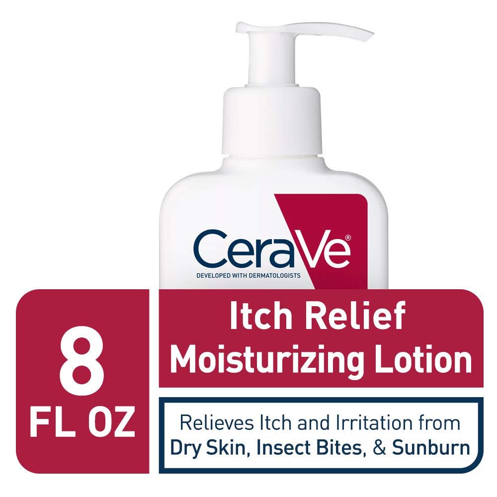 CeraVe Itch Relief Moisturizing Lotion, 8 oz, Dry Skin Relief, Fragrance-Free (Pack of 2)