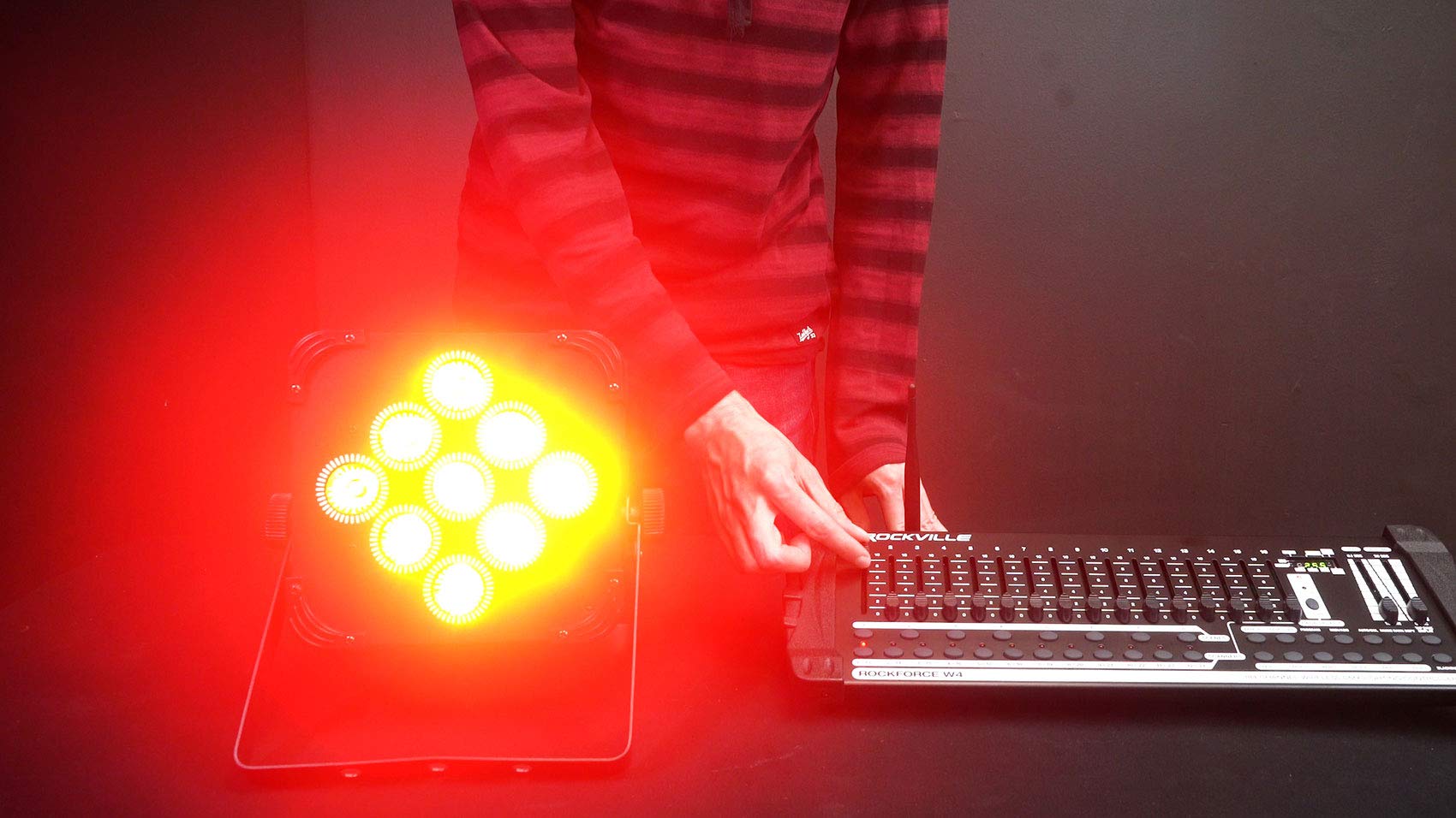 Rockville ROCKFORCE W4 384 Channel Wireless DMX Light Controller+MIDI