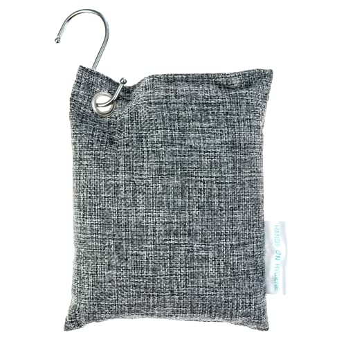 Hands On Hygiene Bamboo Charcoal Air Purifier Bags (Grey) plus free fridge thermometer