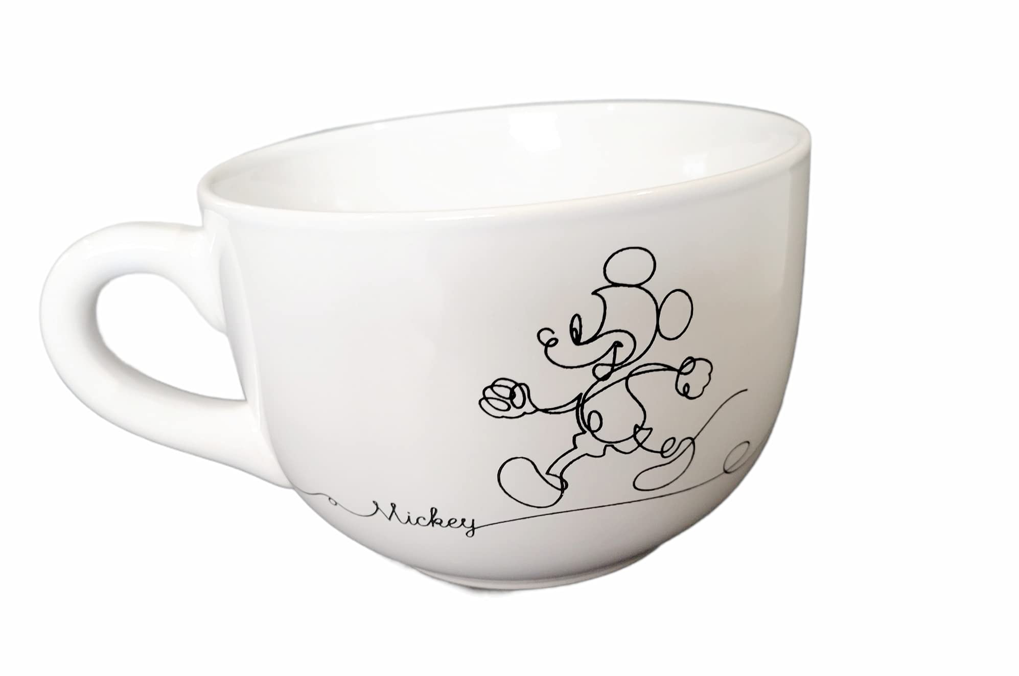 Disney Mickey Linear White Soup Mug