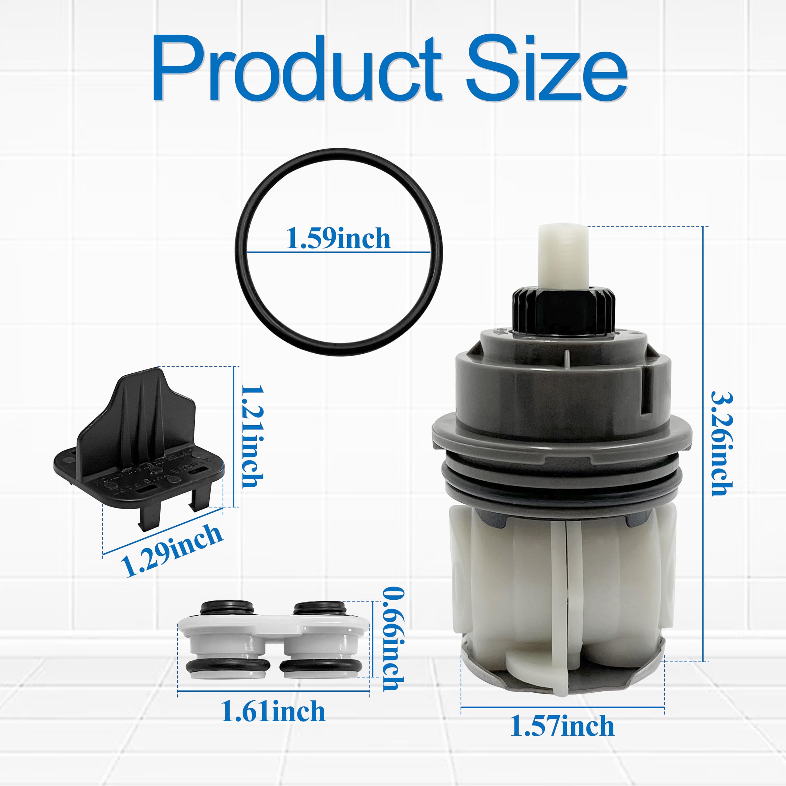 Cartridge Assembly RP46463 Compatible with Delta Monitor 17 Series(2006-Present)Shower Faucet (Pack of 2)