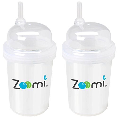 nuspin kids 8 oz Zoomi Straw Sippy Cup, 2 Pack