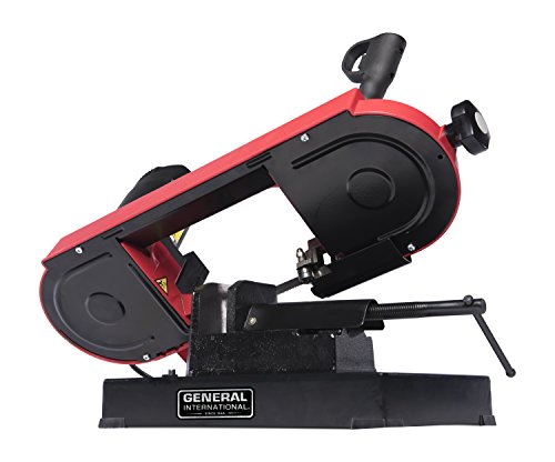 GENERAL INTERNATIONAL 4" Portable Metal Cutting Bandsaw - 5A Horizontal Band Saw with Compact Design & Adjustable Blade Guide - BS5202