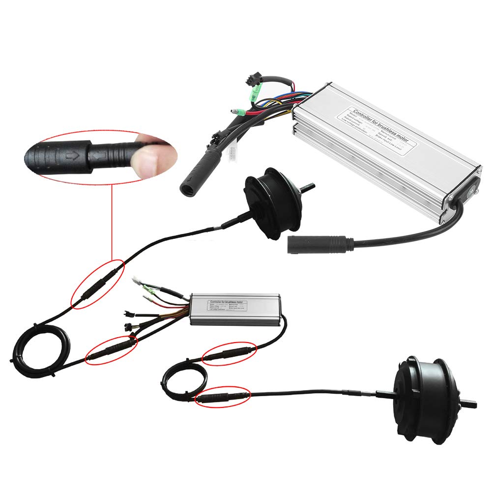 Shanrya Electric Bicycle Controller, Oractical Double‑Drive Controller, for E-Bike Bike Parts Bicycle 17A