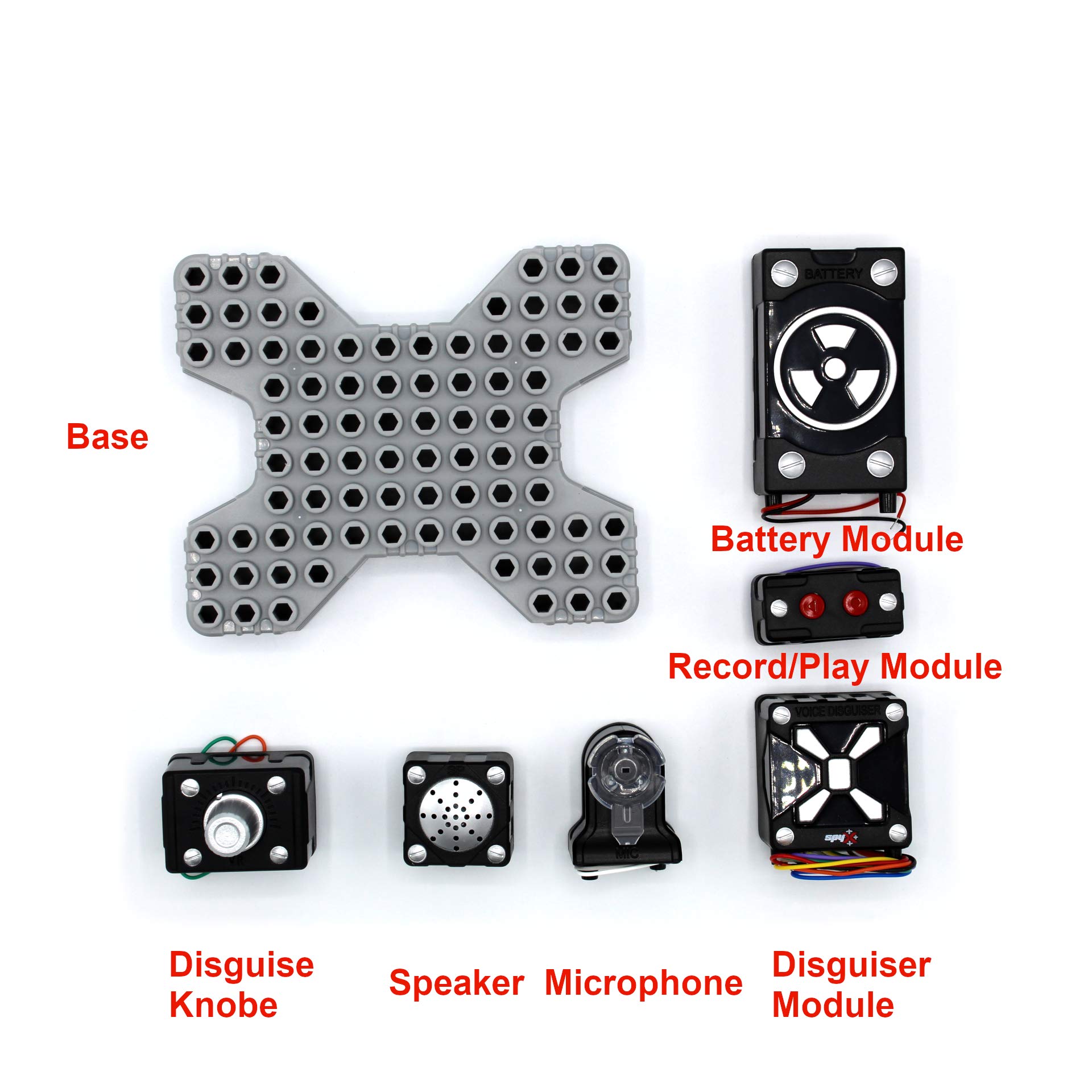 SpyX DIY Voice Disguiser - Fool Your Enemies! STEM Educational Science Kit to Make Your Own Real-Working Spy Voice Changer. Do It Yourself Electronic Spy Toy Gadget