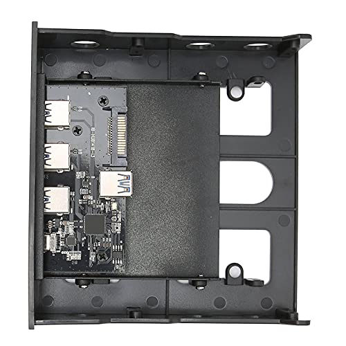 Shanrya USB Front Panel Adapter, 3.5in 5.25in USB1.1 USB2.0 Hot Swap PC Expansion Board Internal USB Hub for Home for School for Office