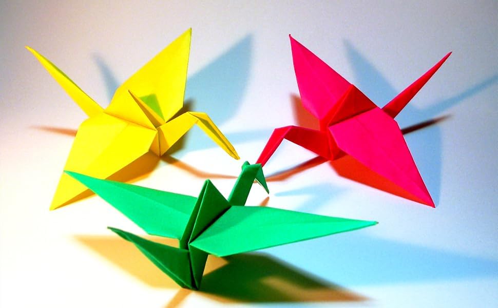 Origami Paper Double Sided Color - 160 Sheets - 20 Colors - 6 Inch Square Easy Fold Paper for Beginner