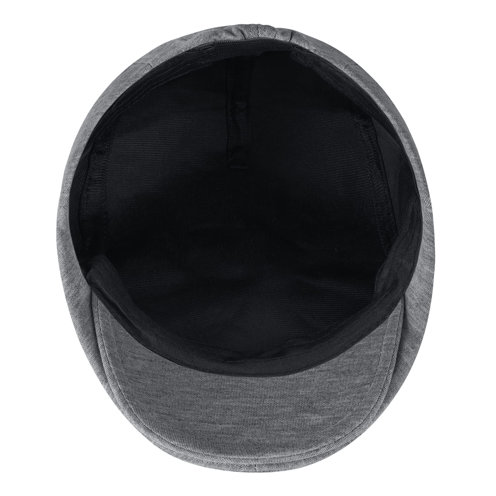 Durio Newsboy Hats for Men Soft Mens Flat Cap Cozy Beret Scally Cap for Men Irish Cabbie Hats Dark Grey