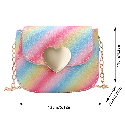 Light Bags for Men Colorful Trend Messenger Bag Baby Dime Bag Cute Love Button Shoulder Bag (Green, One Size)