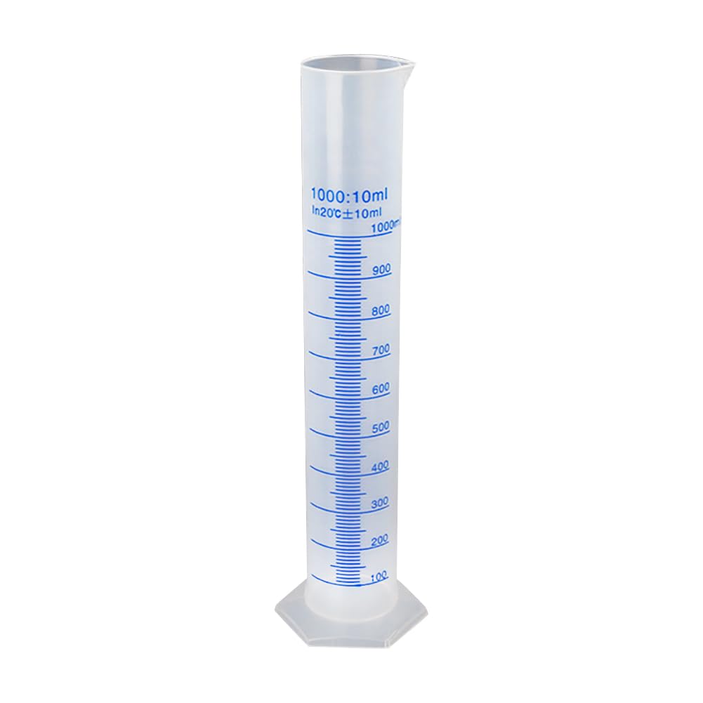 GSHLLO 100ml Plastic Graduated Cylinder Transparent Measuring Cylinder Science Measuring Tube Liquid Graduated Tool Lab Graduated Tube Clear Scientific Measuring Tool