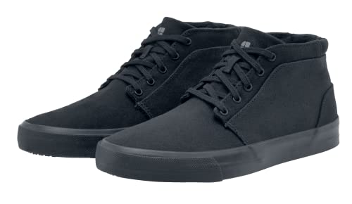 Shoes for Crews Cabbie II, Men's, Women's, Unisex Slip Resistant, Food Service Work Shoes, Black, Men's Size 10/ Women's Size 11.5