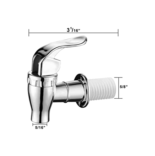 Hgzaccompany 2 pack Beverage Dispenser Replacement Spout for Drink Dispenser Spigot,Push Style spigot for Beverage Dispenser Carafe, Water Dispenser Replacement Faucet