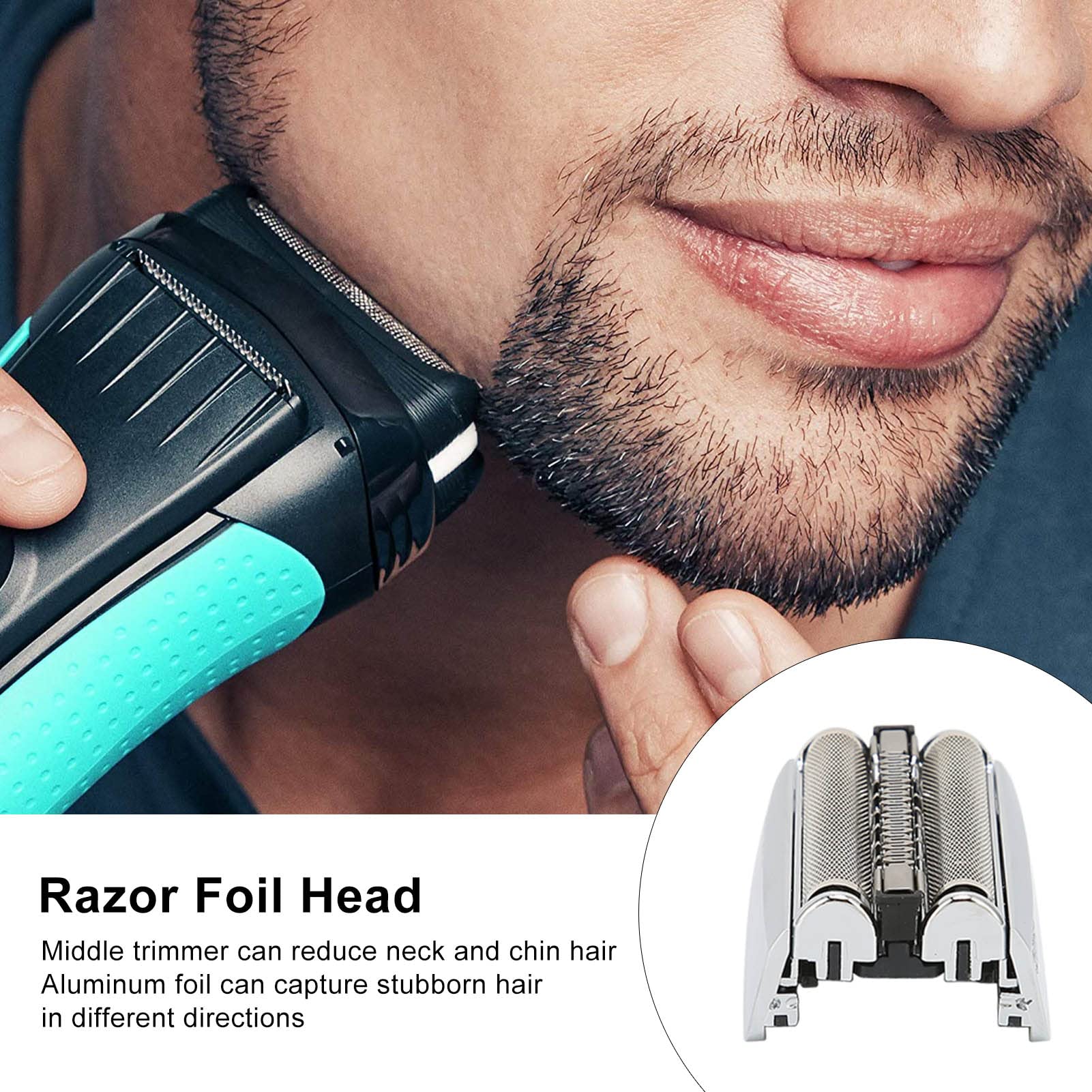 Shavers Replacement Trimmer Head for Braun Series 8, Men's Electric Shaver Foil Head Electric Razor Replacement Cutter Head Accessory Fit for Braun Series 8 8325s 8330s etc.